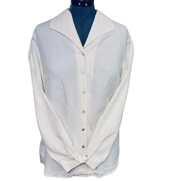 Edward Irish Linen | Tops | Edward Irish Linen Button Up Blouse Shirt ...